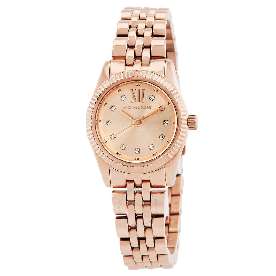 Michael Kors Lexington Quartz Rose Gold Dial Ladies Watch MK4739 ...