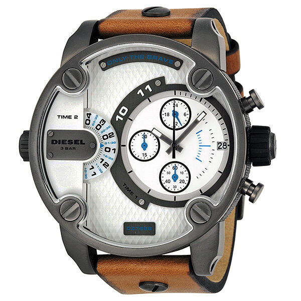Diesel SBA Dual Time Chronograph Gunmetal Ion-plated Stainless Steel M ...